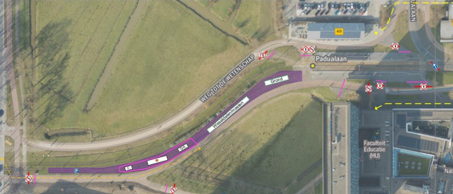 Works on the tram track at Padualaan in Utrecht Science Park - Utrecht ...